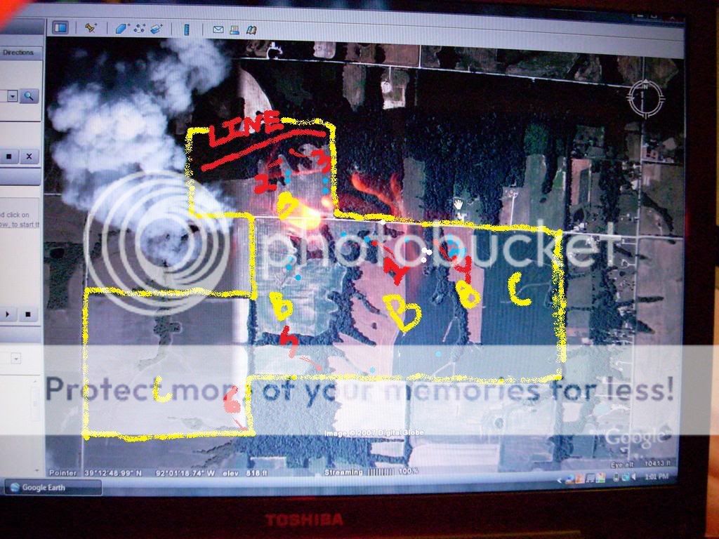 hunting lease,help me choose stand sight(map and diagram) | Archery ...