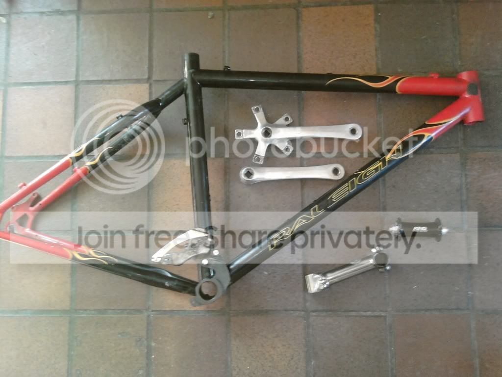 Raleigh Titanium Frame and other bits for sale | Retrobike