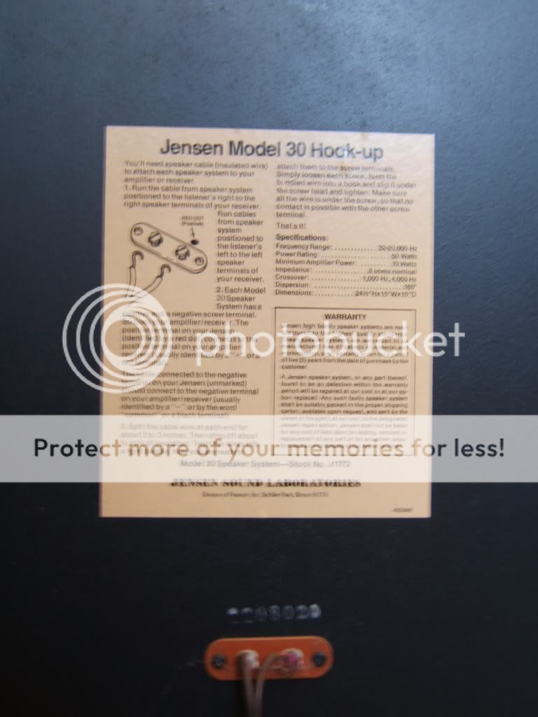 Jensen Model 30... anyone know these speakers? | Audiokarma Home Audio ...