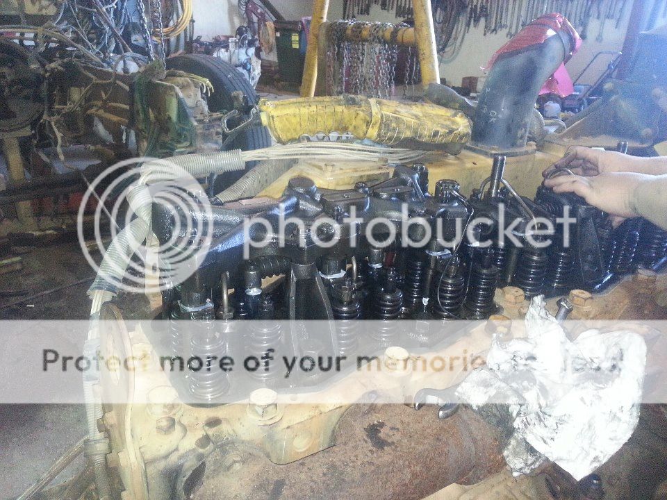 Dumptruck engine swap